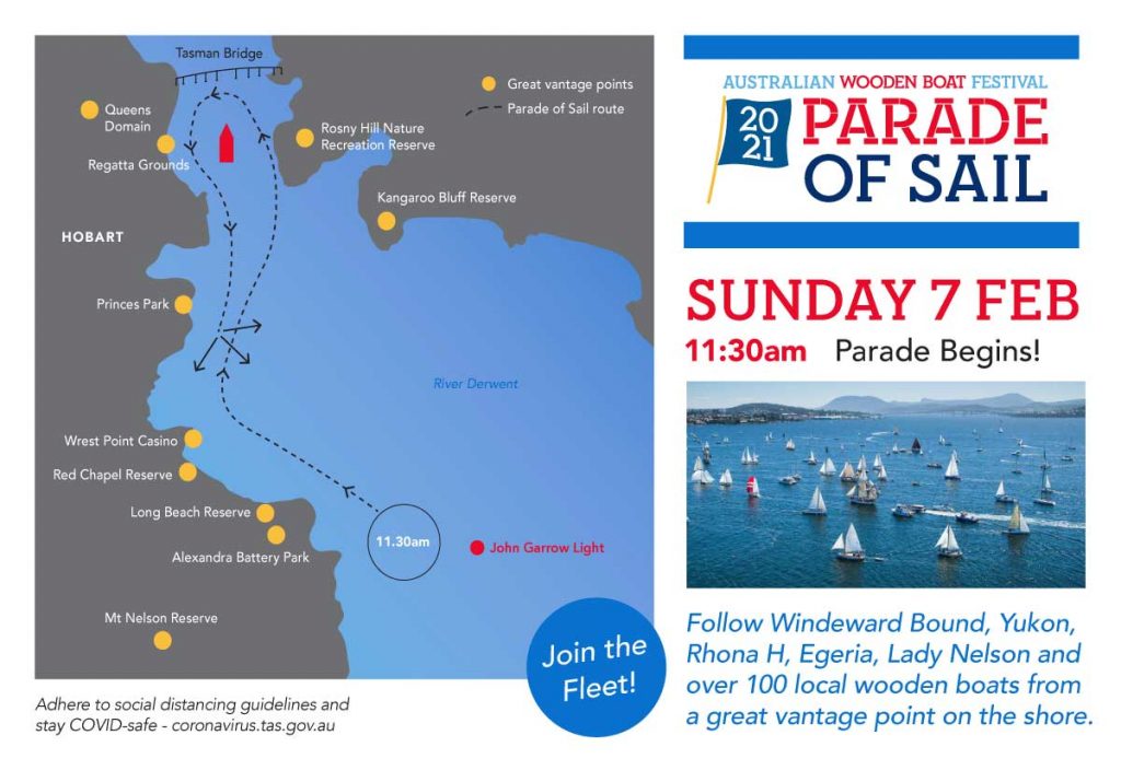 Parade of Sail Announcement - Australian Wooden Boat Festival